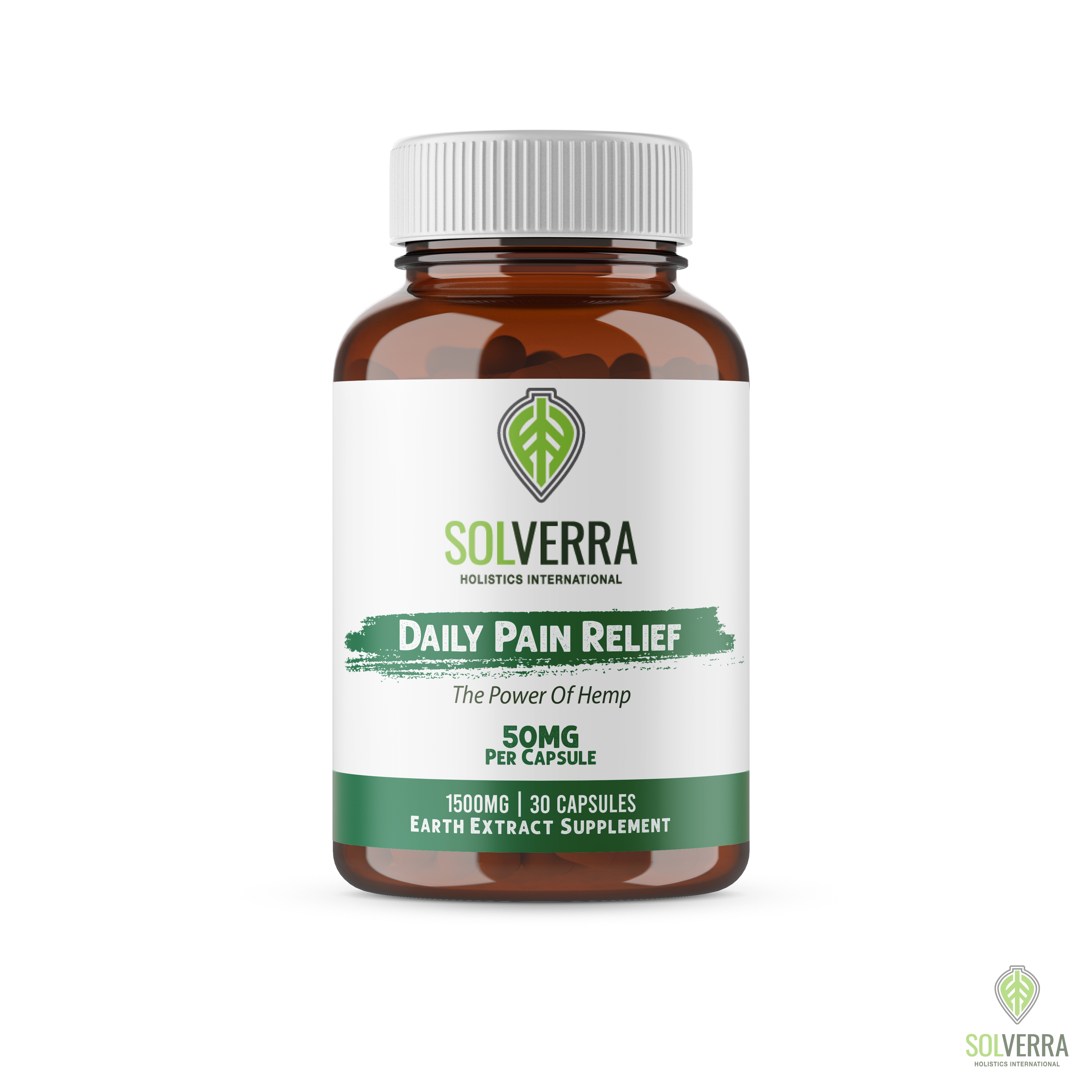 Daily Pain Relief Liquid Capsules 50mg - Solverra Holistics International